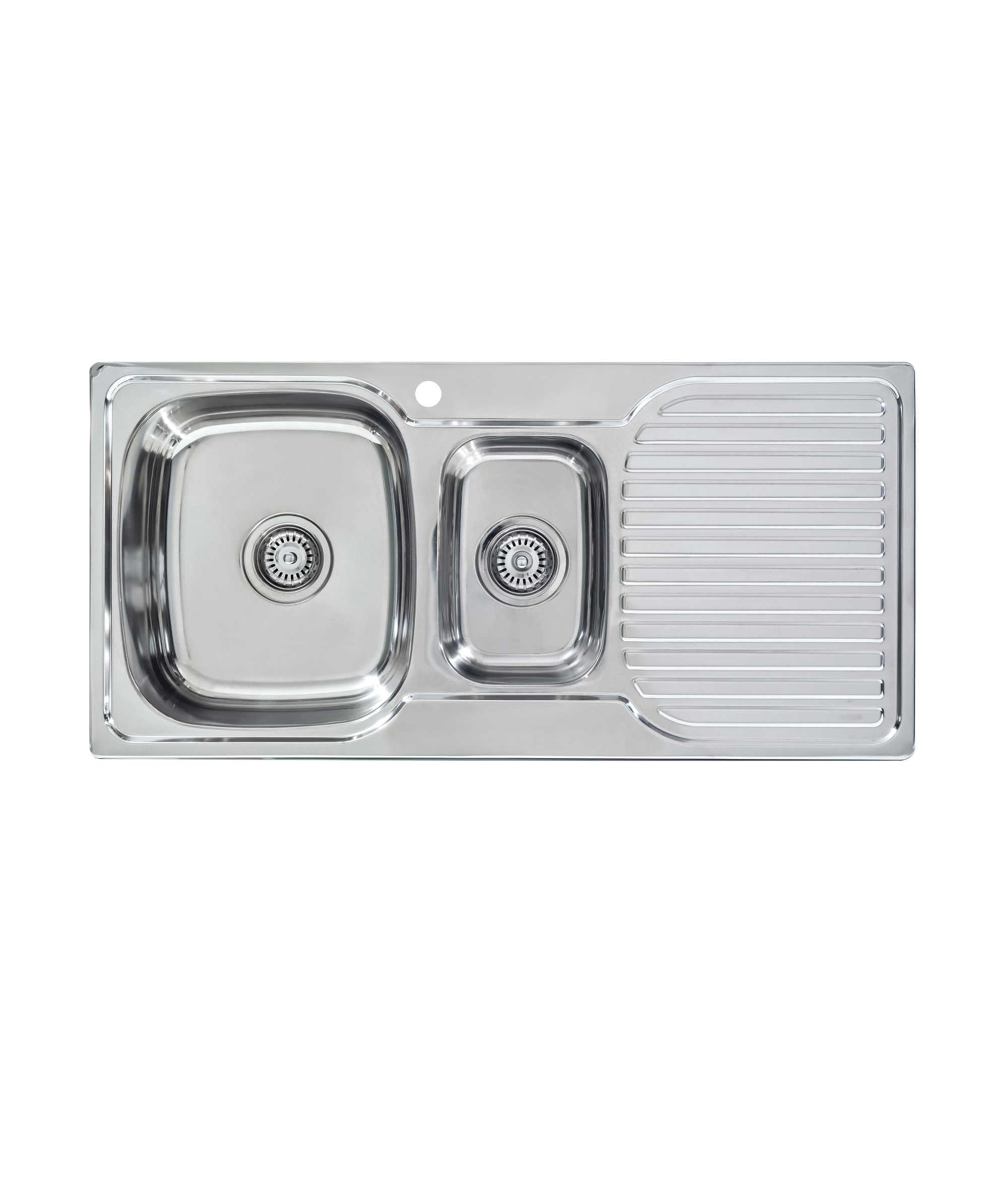 Acero 980 stainless steel sink with drainer | Seima