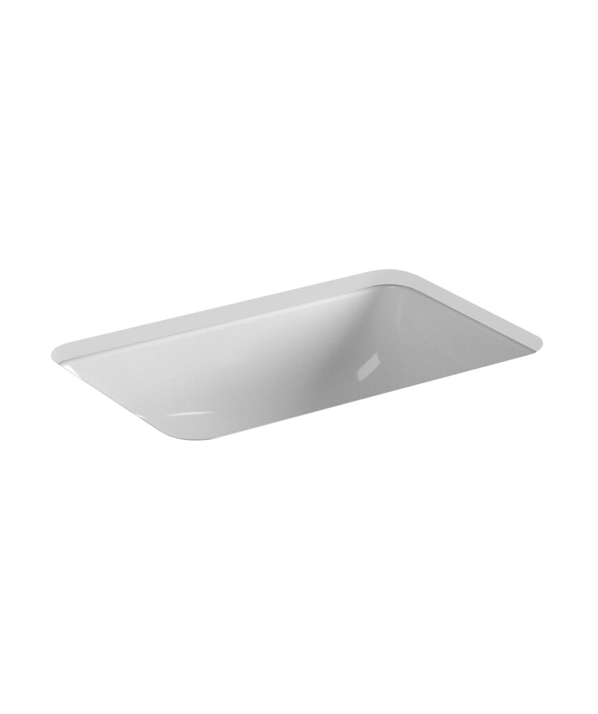 Limni 430 ceramic basin - White Gloss | Seima