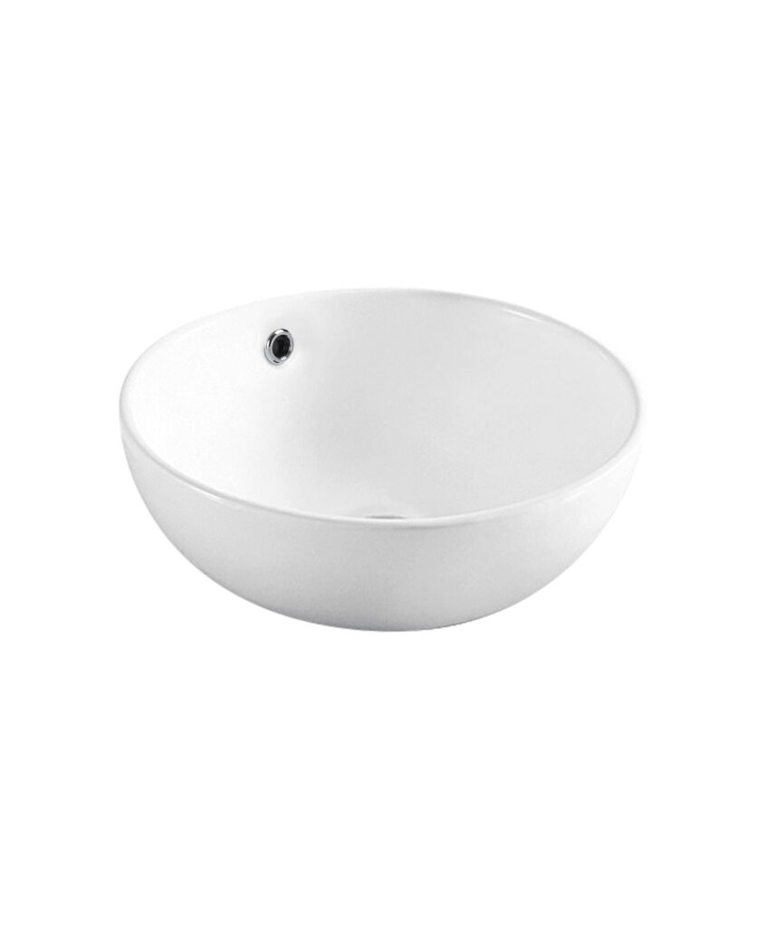 Syros 435 ceramic basin - White Gloss | Seima