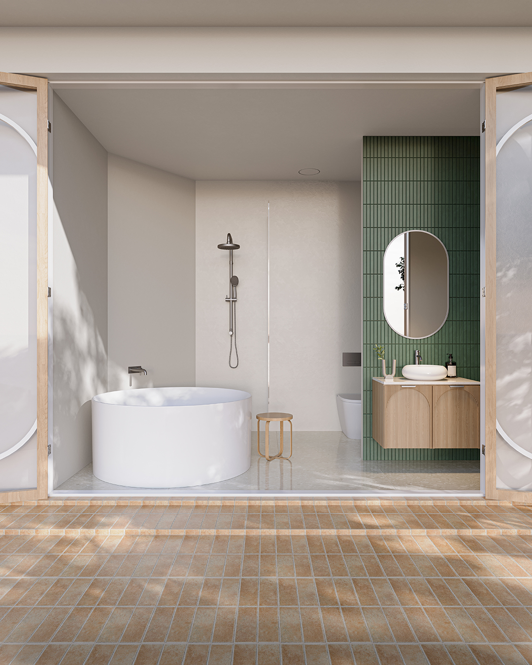 Circular Serenity: creating an indulgent bathroom oasis with Arko 130