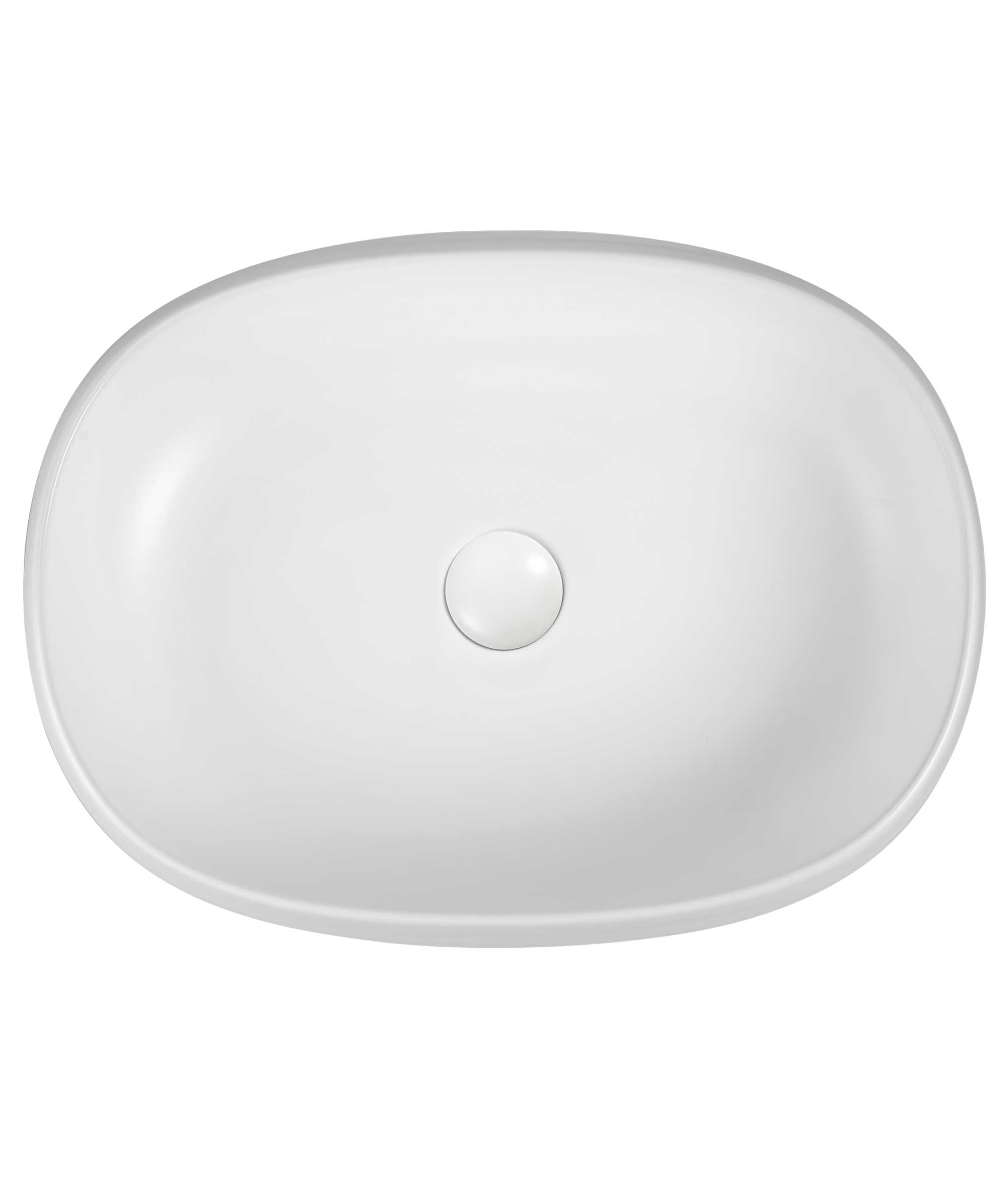Loni 540 ceramic basin - White Silk Matte | Seima