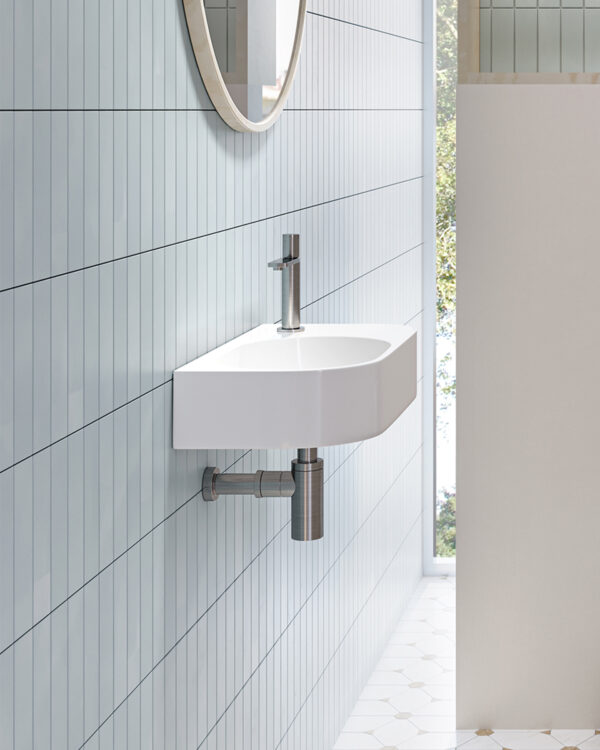 Compact basin solutions to transform small bathrooms